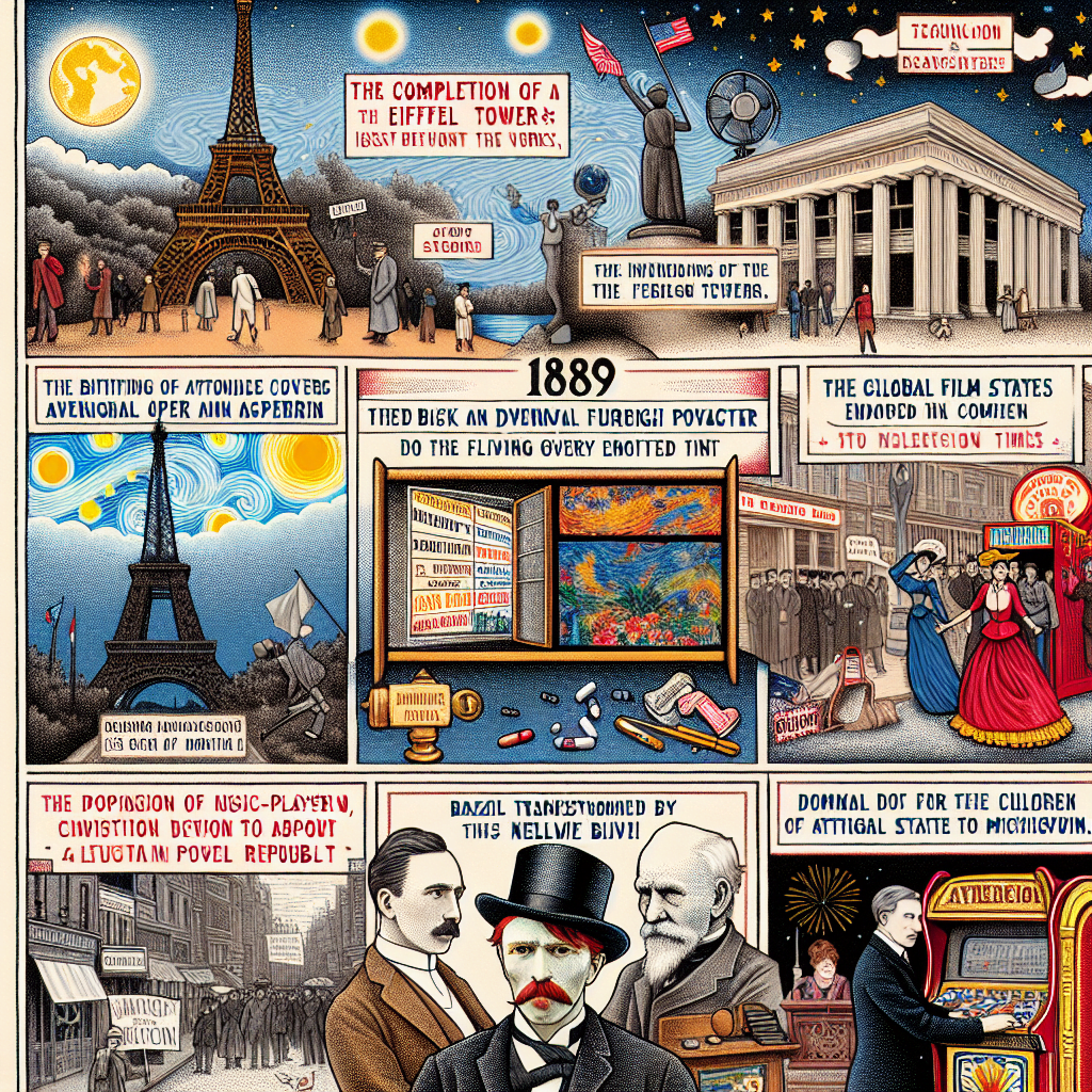 Top 20 begivenheder i år 1889 – top20.dk